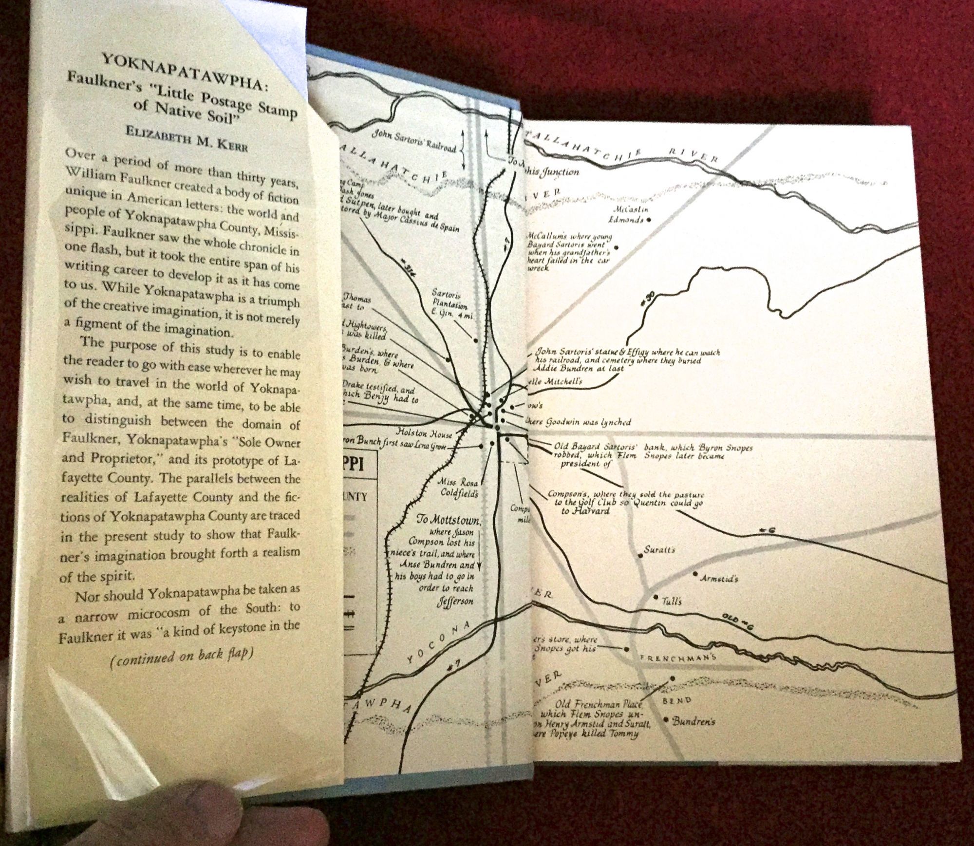 YOKNAPATAWPHA; Faulkner's Little Postage Stamp of Native Soil ...